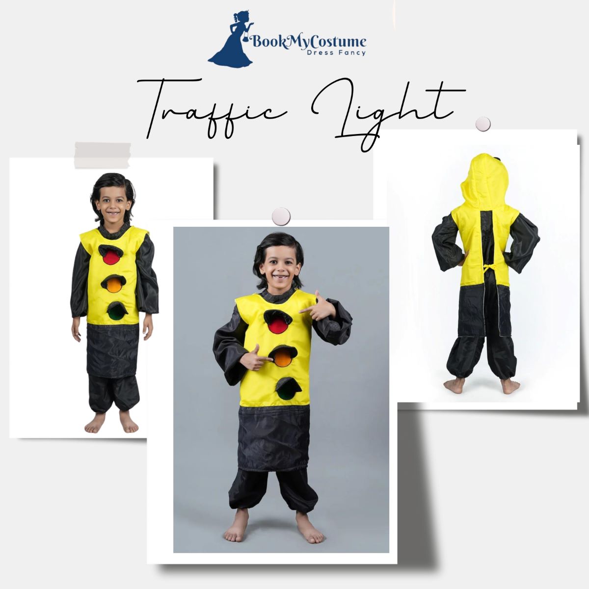 Buy or Rent Traffic Light Kids Fancy Dress Costume Online in India ...