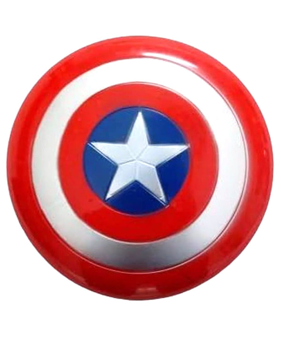 Buy Metal Look American Superhero Shield Fancy Dress Accessory online ...