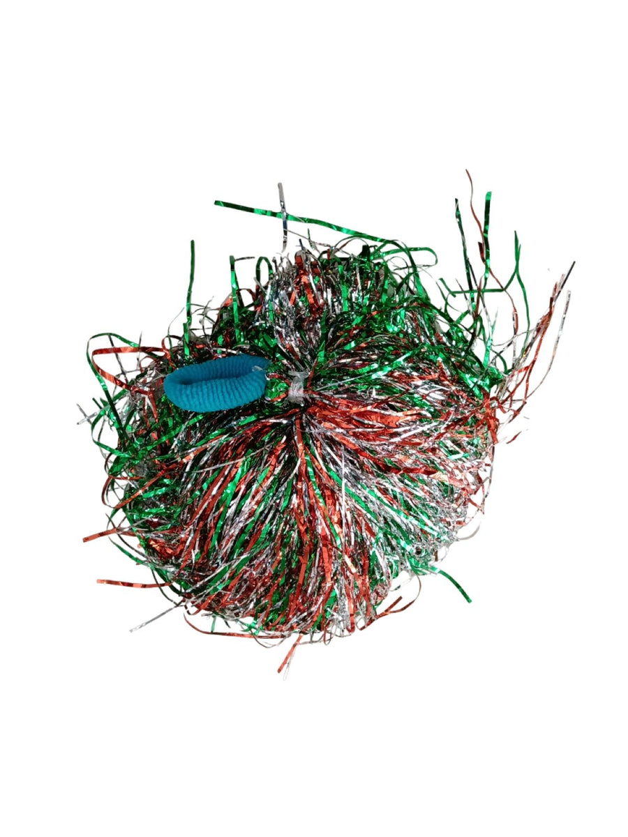 BookMyCostume Tri color Pom Poms Cheerleader Dance costume Accessory f