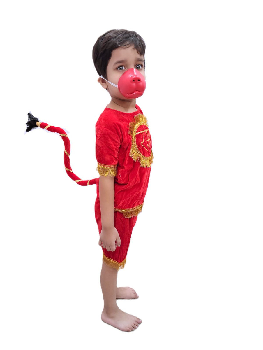 Buy Hanuman ji Hindu God Dussehra Kids Fancy Dress Costume in India ...