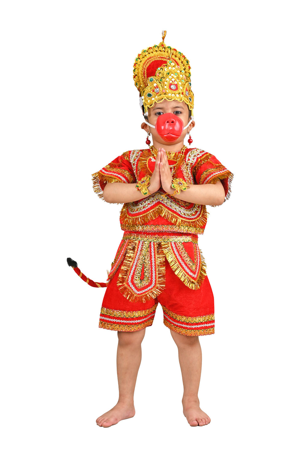 Buy Hanuman Hindu God Kids Fancy Dress Costume With Gada in India