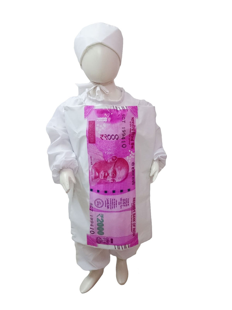 New Two Thousand 2000 Indian Rupees Note Kids Fancy Dress Costume ...