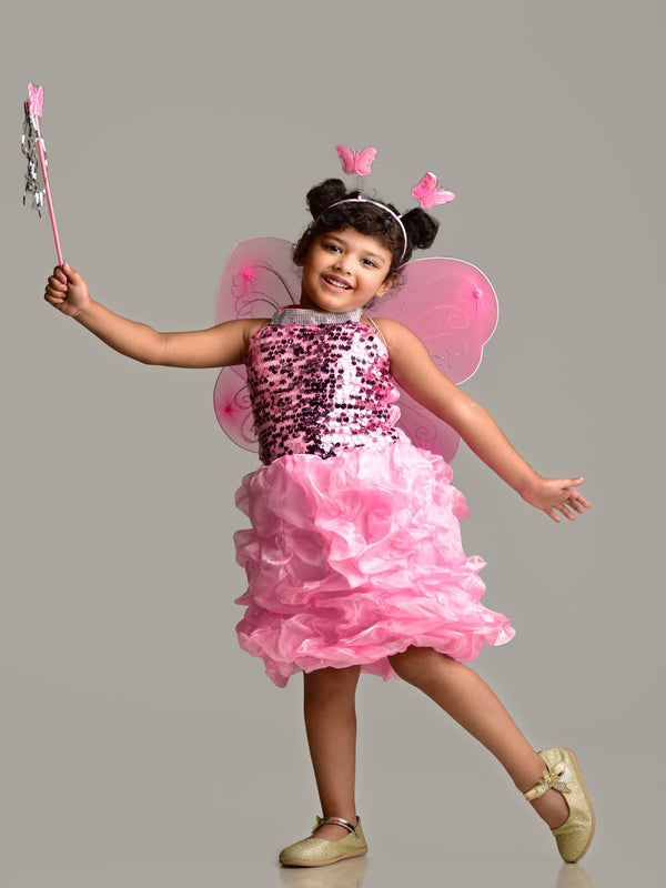 Pink Butterfly costume with Wings Fancy Dress Costume for girls Online