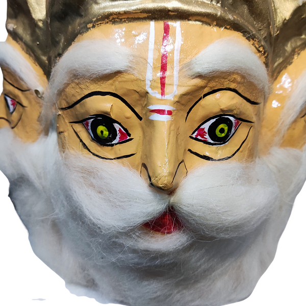 Lord Brahma "The Creator" Hindu God Face Mask Adults Fancy Dress Costu