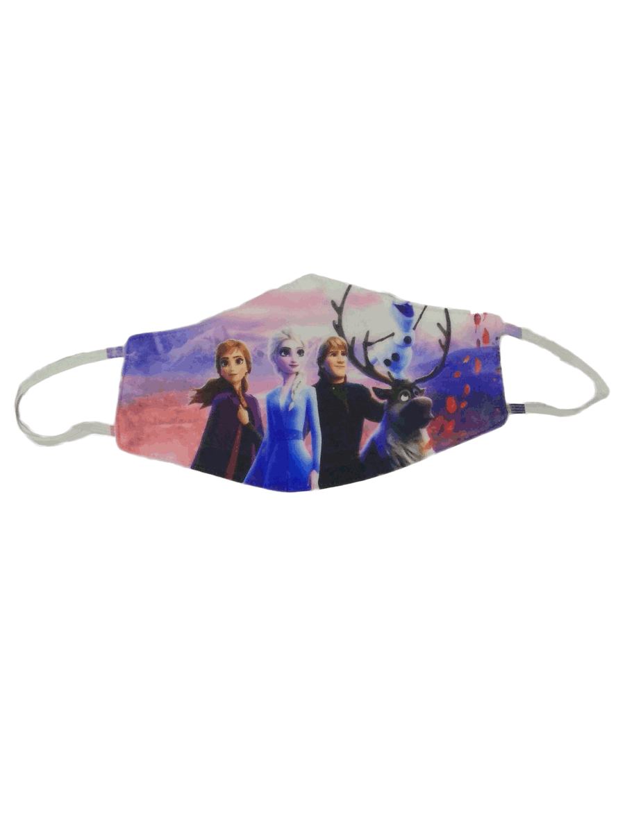 Frozen Princesses Elsa & Anna Kids Face Mask for Girls - Premium ...